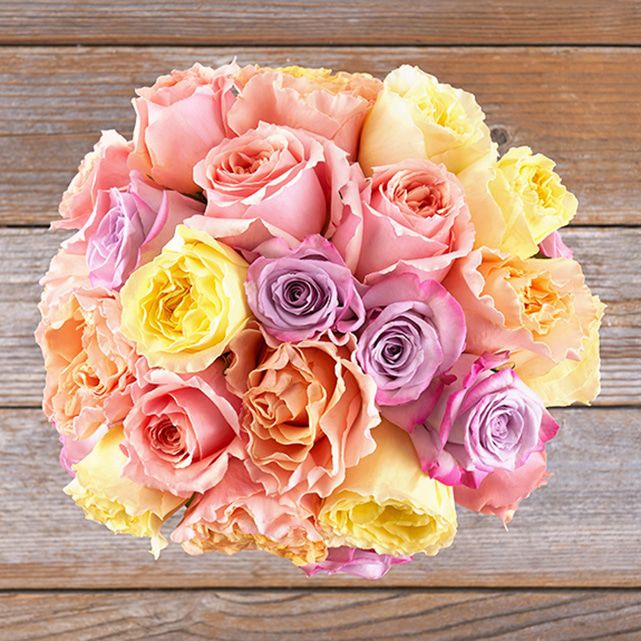 Pastel Rose Flower Arrangement - The Bouqs Co.