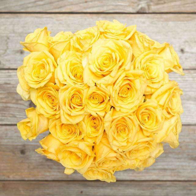 Canary Yellow Rose Flower Bouquet - The Bouqs Co.