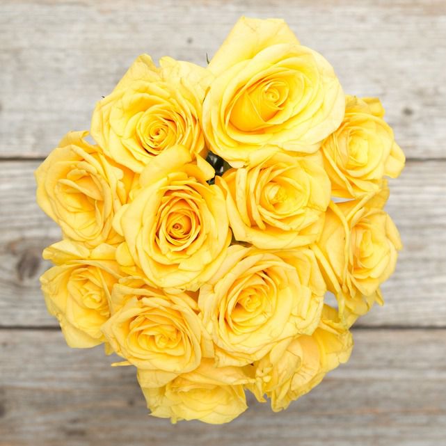 Canary Yellow Rose Flower Bouquet - The Bouqs Co.