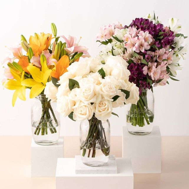 Three Bouquet Gift Trio with Classic Bouquets - The Bouqs Co.