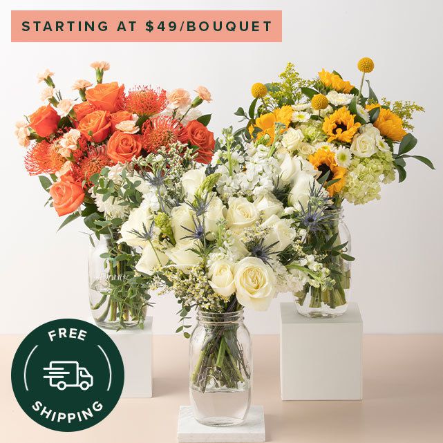 Gift Trio of Three Bouquets - The Bouqs Co.