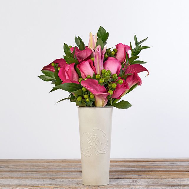 Hot Pink Lily, Rose and Calla Lily Bouquet - The Bouqs Co.