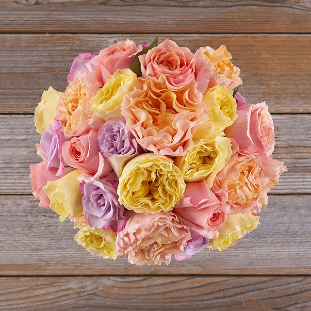 Pastel Rose Flower Arrangement - The Bouqs Co.
