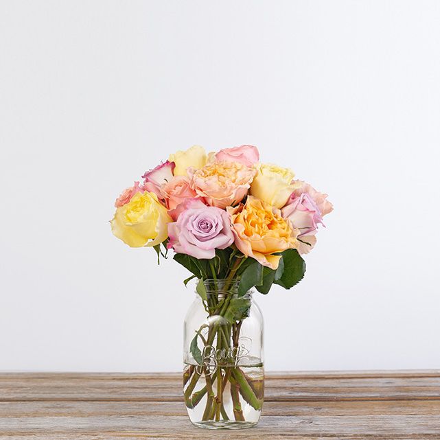 Pastel Rose Flower Arrangement - The Bouqs Co.