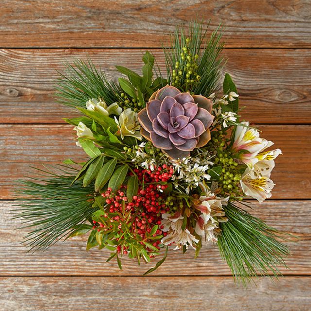 Red Berries and Succulents Floral Bouquet - The Bouqs Co.