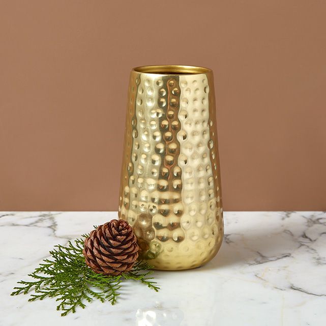 Red Cushion Pompons + Natural Pinecones & Safari Sunset - The Bouqs Co.