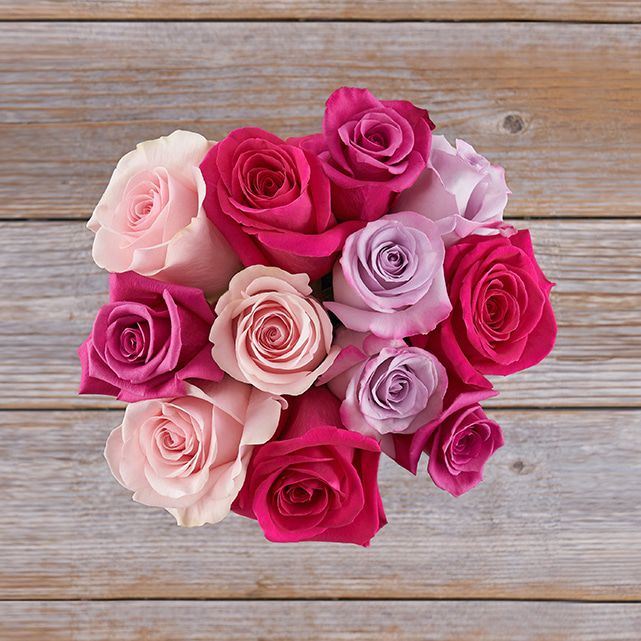 Pink & Purple Rose Bouquet - The Bouqs Co.