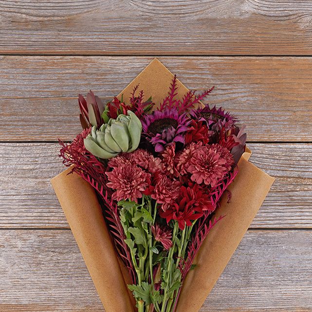 Burgundy Sunflowers and Mums Bouquet - The Bouqs Co.