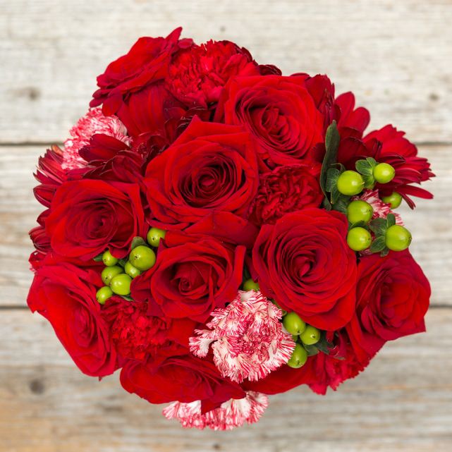 Red Rose, Carnation & Daisy Bouquet - The Bouqs Co.