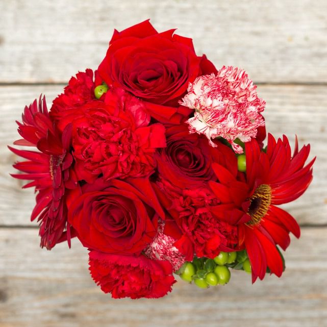 Red Rose, Carnation & Daisy Bouquet - The Bouqs Co.