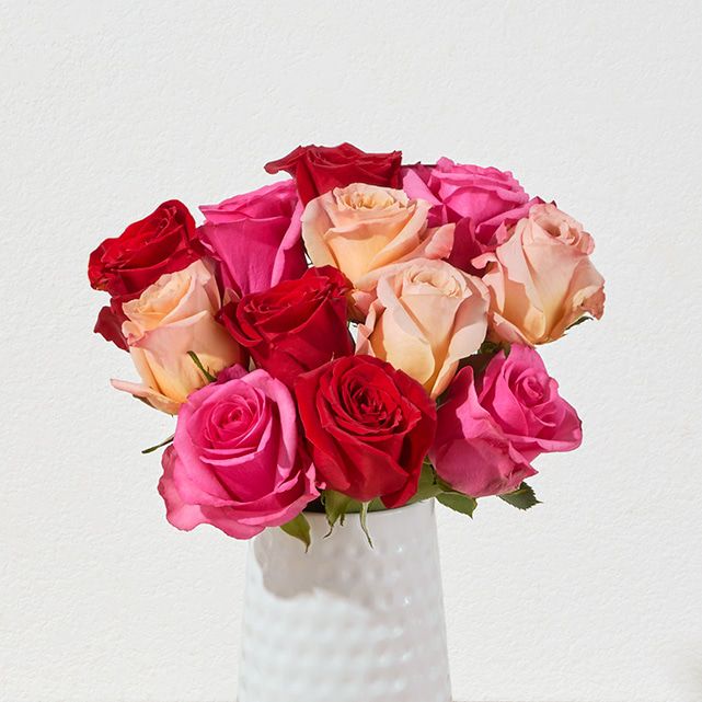 Beautiful Bouquet of Red and Pink Roses - The Bouqs Co.