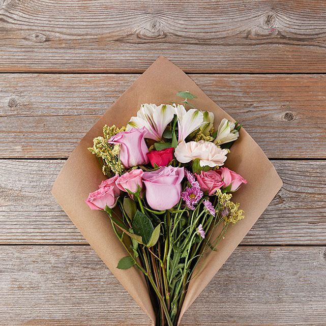 Roses Alstroemeria And Aster Bouquet The Bouqs Co