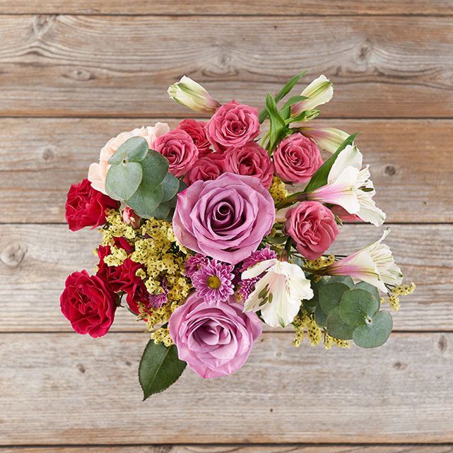 Roses, Alstroemeria and Aster Bouquet - The Bouqs Co.