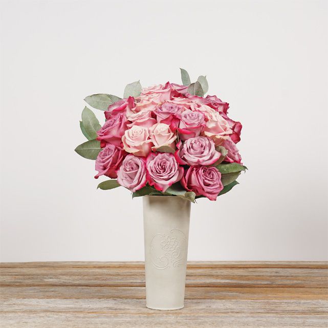 Deep Purple Shy Moody Blue Roses Bouquet The Bouqs Co