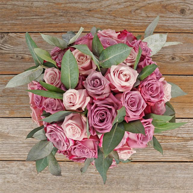 Deep Purple, Shy & Moody Blue Roses Bouquet - The Bouqs Co.