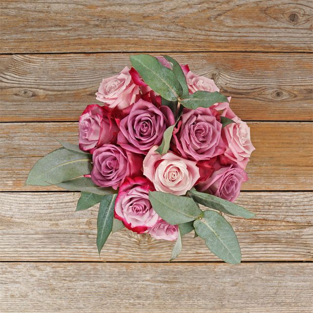 Deep Purple, Shy & Moody Blue Roses Bouquet - The Bouqs Co.