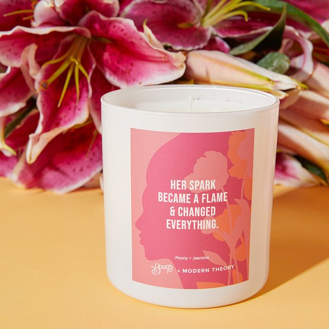 Stargazer Lilies with Jasmine Peony Candle - The Bouqs Co.