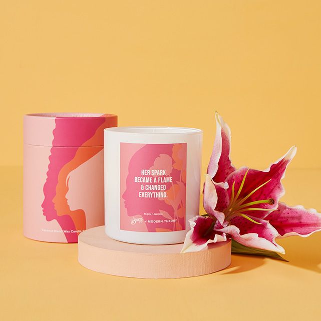 Stargazer Lilies with Jasmine Peony Candle - The Bouqs Co.