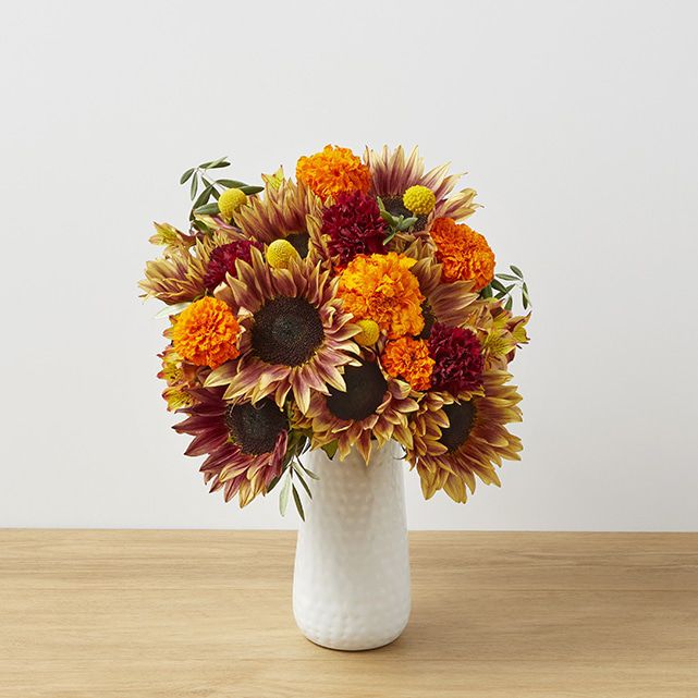 Sunflowers with Carnations & Marigolds - The Bouqs Co.