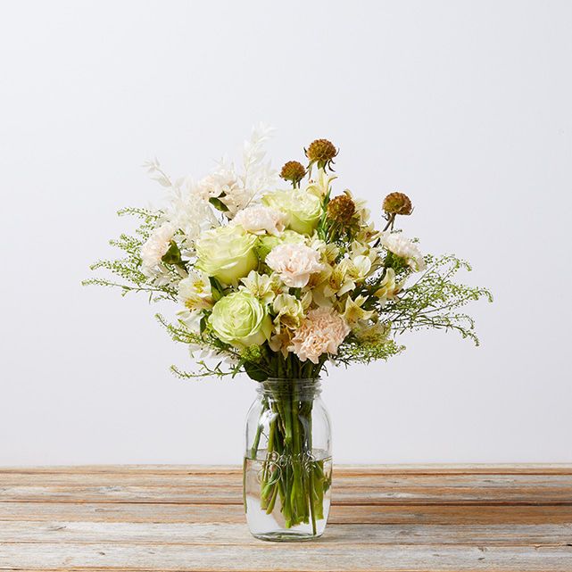 Fresh Vintage Carnations + Preserved Ruscus - The Bouqs Co.